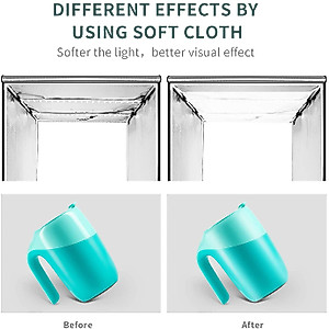 FOSITAN Photo Box, Photo Light Studio Box 35"/90cm 126 LED Light Photo Shooting Tent Table Top Photography Lighting Kit with 4 Background Paper and CRI95+ for Photography