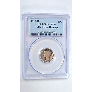 1916 D Liberty Head Dime 98-Damage PCGS