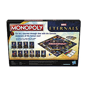 Monopoly: Marvel Studios' Eternals Edition Board Game for Marvel Fans, Game for 2-6 Players, Kids Ages 8 and Up
