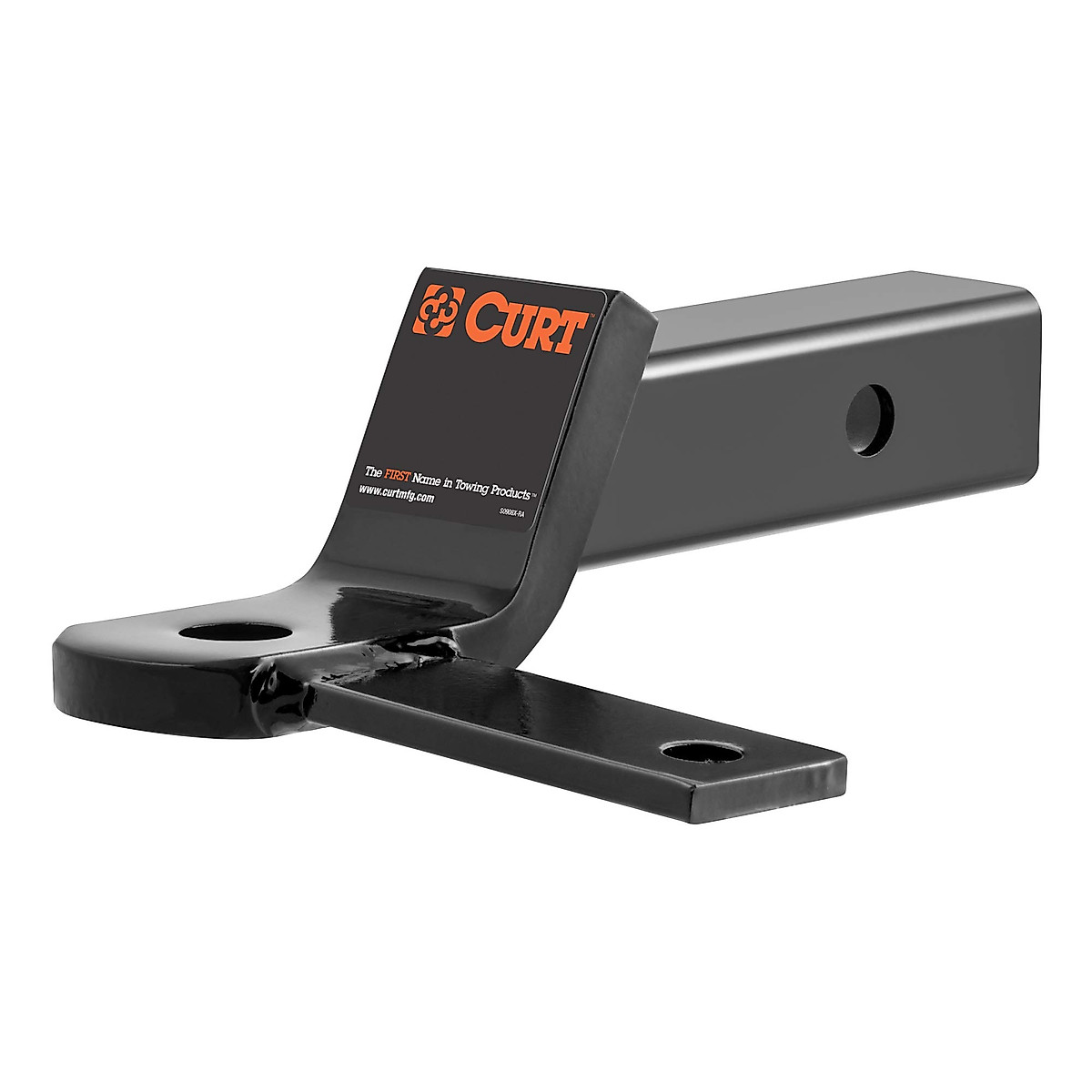 CURT 45820 Anti Sway Trailer Hitch Ball Mount, Fits 2-Inch Receiver, 7,500 lbs, 1-Inch and 5/8-Inch Holes, 2-In Drop