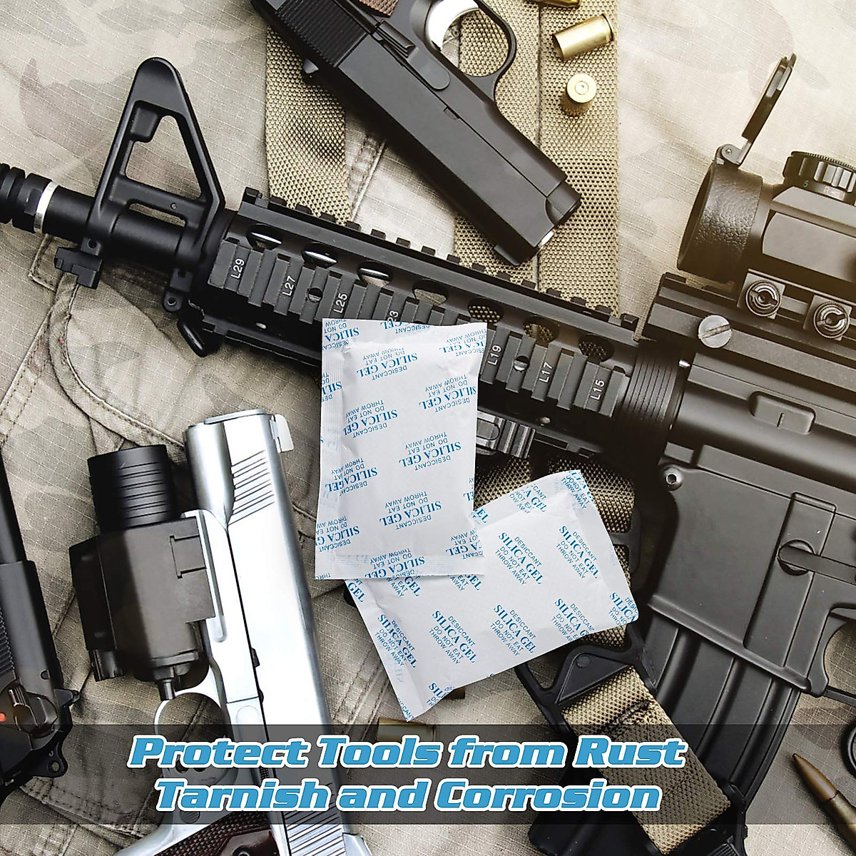 SurpOxyLoc 100 Gram(10Packs) Food Grade Silica Gel Packs Dessicant Packets for Moisture Control,Cobalt Chloride Free Moisture Absorbers for Food Storage