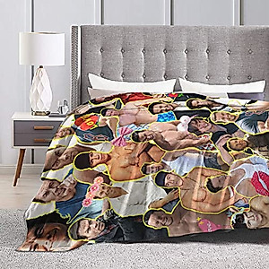 Blanket Mark Wahlberg Soft and Comfortable Warm Fleece Blanket for Sofa,Office Bed car Camp Couch Cozy Plush Throw Blankets Beach Blankets