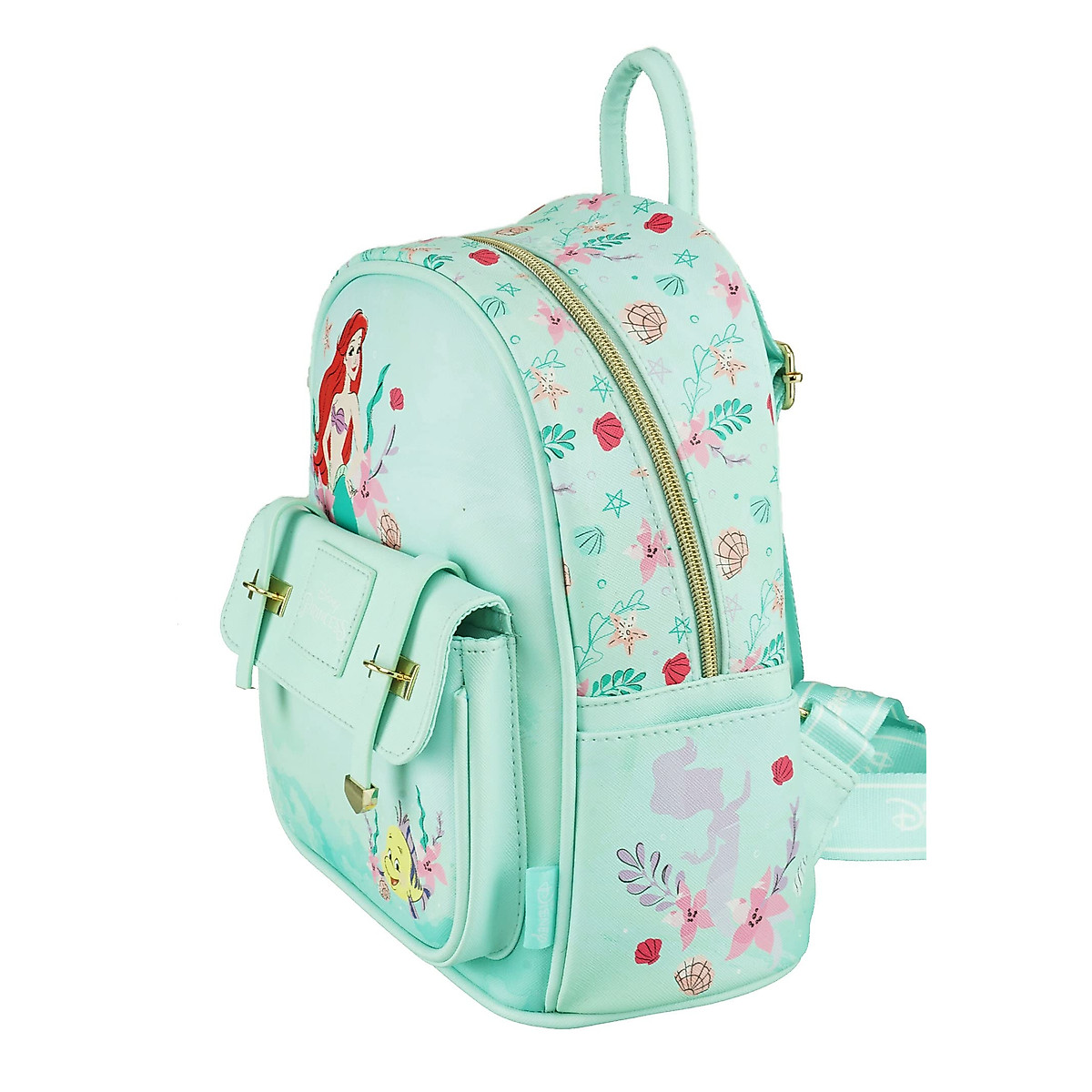 Disney The Little Mermaid Wondapop 11 Inch Vegan Leather Mini Backpack