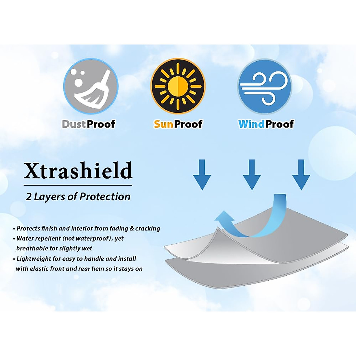 CarsCover Custom Fits for 1994-2004 Ford Mustang Car Cover Xtrashield Black Covers (Mustang/GT/Cobra/Shelby/Bullitt)