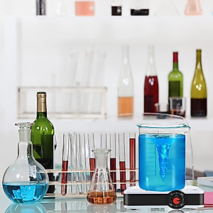 Magnetic Stirrer 4.72 Inch Stir Plate Magnetic Mixer 2500 RPM Speed Stirrer Machine with 4 Stir Bars for Milk Tea Coffee Wine Laboratory Liquid Stirring