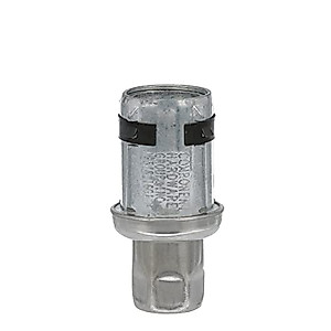 1-5/8" Round Stainless Steel Clad Zinc Die Cast Adjustable Hex Foot Insert with Locking Ring - Industrial Grade