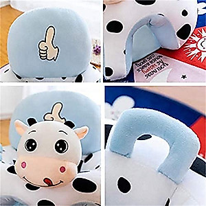 Baby Support Seat, Cute Comfortable Plush Sofa Armchair for Baby Learning to Sit Up, Infant Baby Sitting Sofa Chair with Stuffing Inside, Keep Sitting Posture Infant Sitting Chair for 3-12 Months Baby