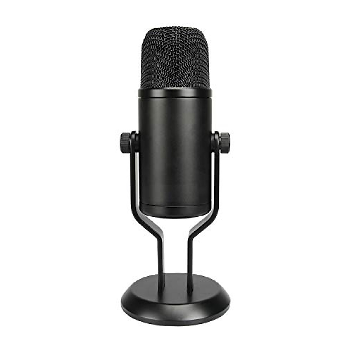 Amazon Basics Professional USB Condenser Microphone with Volume Control and OLED Screen - Black