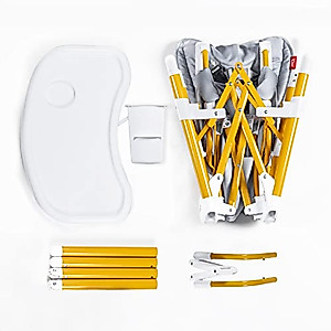 High Chairs for Babies and Toddlers, Baby High Chair, Ceurmt Baby Toddler High Chair, Convertible Highchairs with Removable Tray, Foldable | Portable, Height Adjustable, Space Saver, Easy Clean up