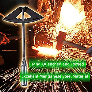 MBVBN Garden Hoe-All-Steel Hardened Hollow Hoe, Hoe Garden Tool Hollow Design, Easy and Labor-Saving, Used for Backyard Loosening, Weeding