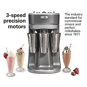 Hamilton Beach HMD400 120V Triple Spindle Commercial Drink Mixer