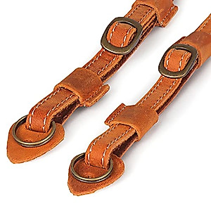 MegaGear SLR, DSLR Sierra Series Genuine Leather Camera Shoulder or Neck Strap
