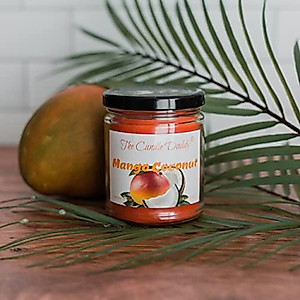 The Candle Daddy - Mango Coconut - Tropical Mango & Coconut Scented Jar Candle- Maximum Scent Wax Candle- 6 Ounces