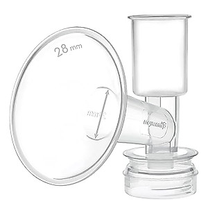 Maymom Breast Shield Flange Compatible with Ameda Breast Pumps (28 mm, Large, 1-Piece)