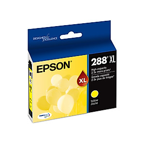 EPSON T288 DURABrite Ultra -Ink High Capacity Yellow -Cartridge (T288XL420-S) for Select Epson Expression Printers