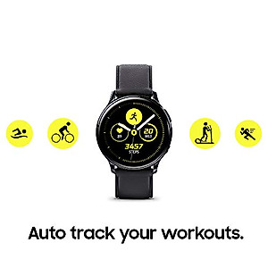 SAMSUNG Galaxy Watch Active 2 Smart Watch 44mm US Version GPS Bluetooth Advanced Health Monitoring Fitness Tracking Long-Lasting Battery, Aqua Black