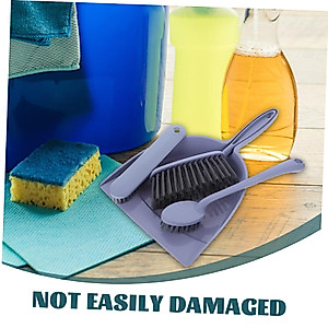 GOOHOCHY 1 Set Mini Broom Set Small Hand Broom Keyboard Cleaning Brush Mini Desktop Sweeper Small Cleanning Broom Hand Broom Brush Mini Broom with Dustpan Small Broom Brush Pp Lavender