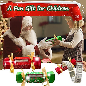 Yiishuiil Christmas Surprise Money Pull Pouch, 2PCS DIY Christmas Money Holders for Cash Cash Gift Pouch for Christmas Gift Birthday