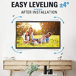 Mounting Dream Full Motion TV Wall Mount for 42-75 Inch Flat Screen/Curved TVs, Heavy Duty Wall Mount TV Bracket with Swivel Articulating Dual Arms, VESA 600x400mm, 100 lbs MD2656