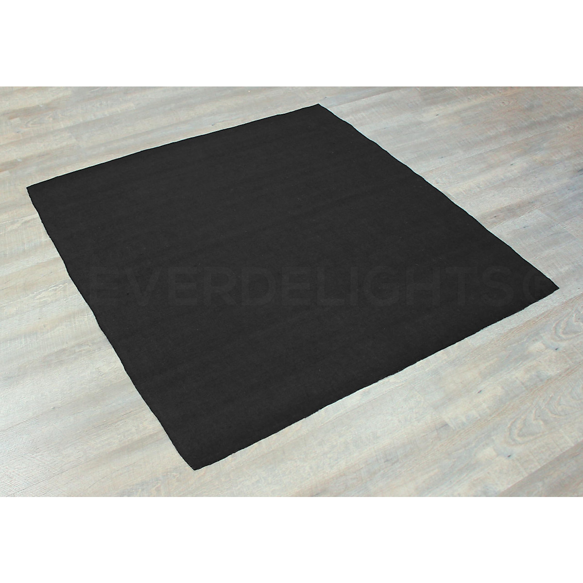 CleverDelights 48 Inch Black Burlap Square - Jute Burlap Fabric - Finished Edges - 48" x 48"
