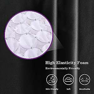 TYBOATLE Modern Faux Leather Living Room Furniture Sectional Sofa Sets 2 Pieces, Loveseat Couch w/ 2 USB Charging Ports and Comfy Accent Arm Chair for Small Space, Apartment, Office, Studio (Black)