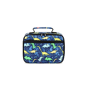 CAMTOP Backpack for Kids Boys School Backpack with Lunch Box for Preschool Kindergarten BookBag Set(Dinosaur-Graffiti Blue