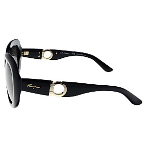 Salvatore Ferragamo Women's Oval Sunglasses Gradient Smoke