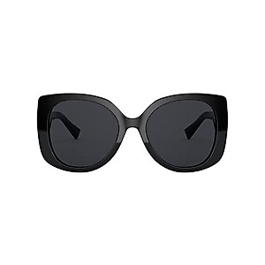 Versace Sunglasses Black Frame, Grey Classic Lenses, 56MM