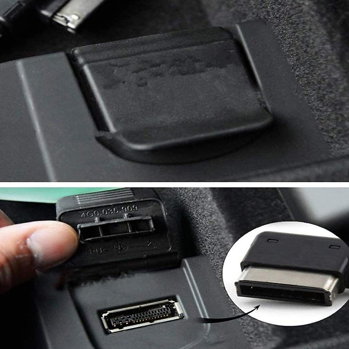 CHOYTONG AUX Cable AMI MDI MMI Music Interface Adapter Compatible for 13 12 Pro Max XS Max for A4 A5 A6 A8 Q5 Q7 R8 with 3G+MMI System