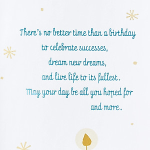 Hallmark Birthday Card (Live Life to the Fullest), Snowy Cupcakes (0499RZB1160)