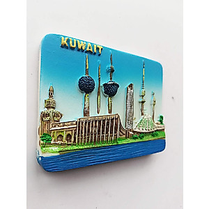 3D Grand Mosque of Kuwait Souvenir Fridge Magnet,Home & Kitchen Decoration Kuwait Refrigerator Magnet