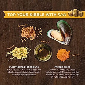 Instinct Raw Boost Mixers Freeze Dried Raw Dog Food Topper, Grain Free Dog Food Topper with Functional Ingredients, 5.5 Ounce (Pack of 1)