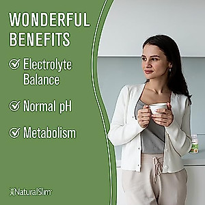 NaturalSlim Kadsorb Natural Potassium Citrate - Supports Electrolyte Balance & Normal PH, Non-GMO & Gluten-Free, Absorbable Potassium Supplement with Essential Minerals - 99 mg 400 Capsules