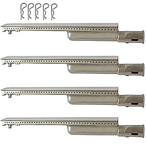 Heavy Duty Cast Stainless Steel 304 Gas Grill Burner Replacement Parts Outdoor Premium Gas BBQ Grill Burner for Bull Lion Cal Flame Blaze Aussie Bakers Chefs Turbo Coyote Jenn Air Nexgrill Charbroil