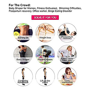 YIANNA Long Torso Waist Trainer for Women Latex Underbust Waist Corsets Cincher Hourglass Body Shaper 4 Row Hooks, (Size L, Black)