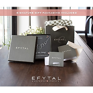 EFYTAL Happy 70th Birthday Gifts for Women, Sterling Silver 70th Birthday Necklace, Best Gifts for 70 Year Old Woman, 70th Birthday Ideas, 70th Birthday Gifts for Mom