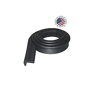 KidKusion Jumbo Edge Cushion | 6Ft | Black | Made in USA | Child Safety Edge Guard, Babyproof Furniture Bumper