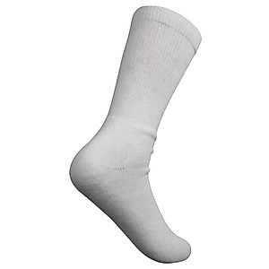 Wilson Men's Cushioned Crew Socks | 8-Pair Pack (White)