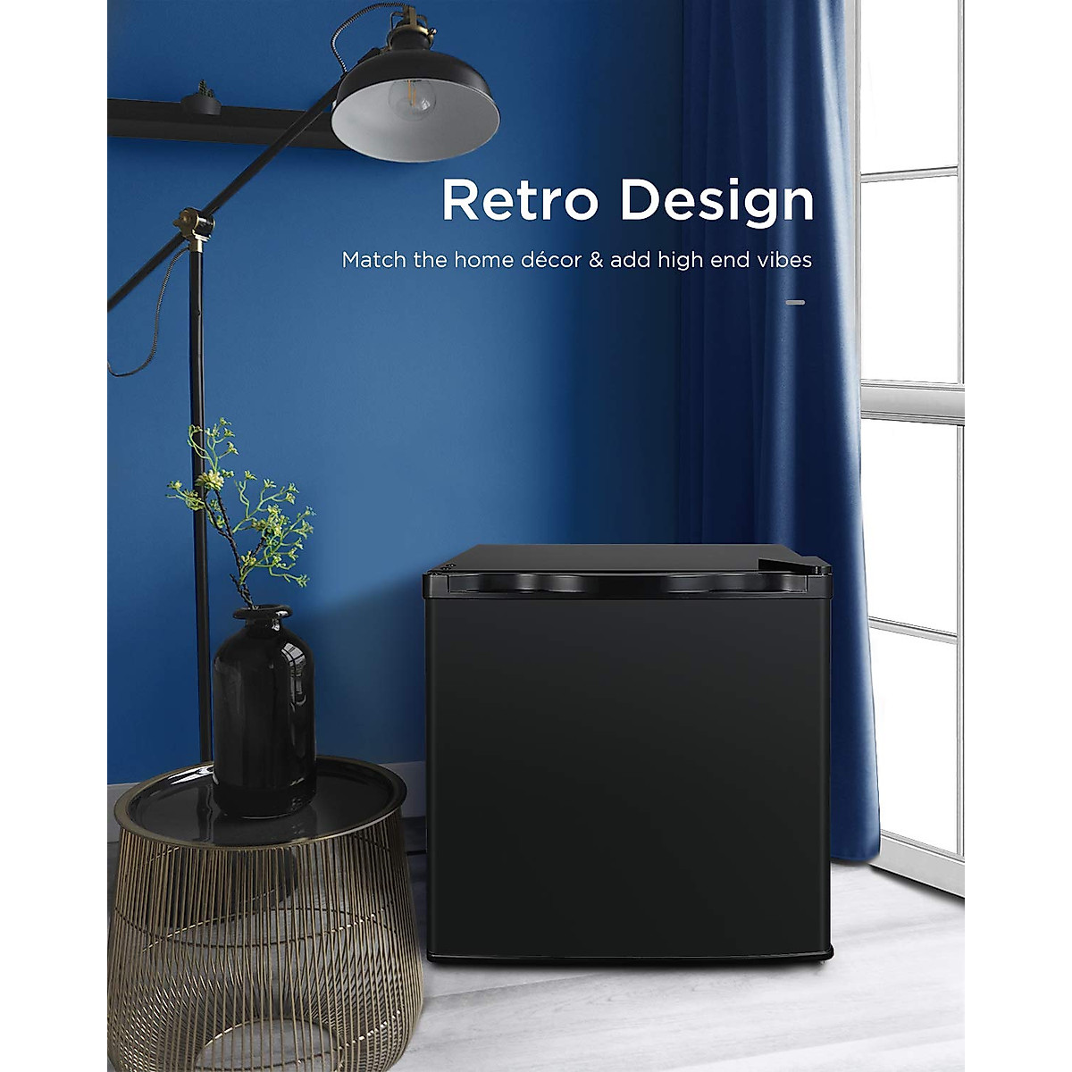 ADT 1.1 Cu.ft Upright Freezer with Compact Reversible Single Door,Removable Shelves Free Standing Mini Freezer with Adjustable Thermostat for Home/Kitchen/Office