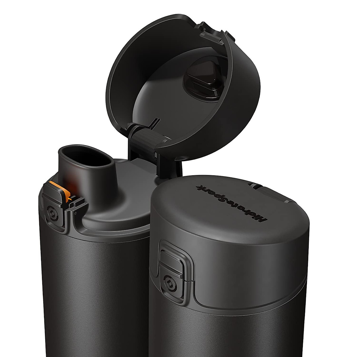 Hidrate Spark PRO Smart Water Bottle – Tracks Water Intake with Bluetooth, LED Glow Reminder When You Need to Drink – Chug Lid, 21oz, Black