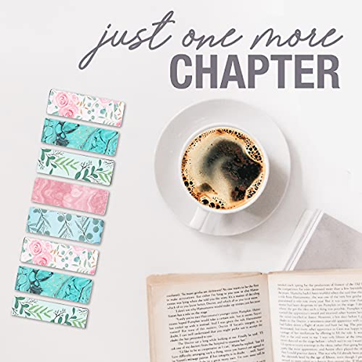 Magnetic Bookmarks 10 Pieces, Magnet Page Markers Set (5 Designs)