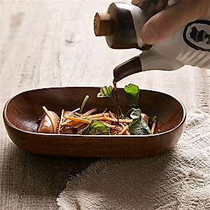 GEEKLLS Breakfast Tray Wooden Dried Fruit Dish Solid Wood Tableware Food Serving Tray Pcs Long Handle Wooden Mixing Spoon