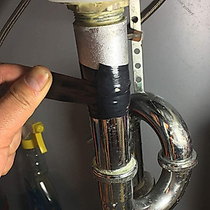 1"x10' Black Self-Fusing Silicone Tape, Hose Repair Tape, Heavy Duty and Leak Proof Rubber Hose Tape, Pipe Repair Tape for Water Leaks, (0.5mm in Thickness)