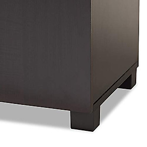 Baxton Studio Shoe Cabinets, One Size, Wenge