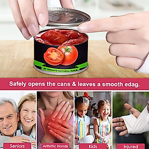Electric Can Opener, Open Your Cans with A Simple Push of Button, Automatic Can Opener Smooth Edge, Electric Can Openers for Kitchen Arthritis and Seniors, Best Kitchen Gadget for Almost Size Can