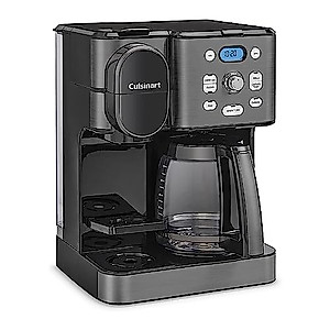 Cuisinart Stainless Steel Coffee Center Combo Coffee Maker (Black) Bundle with Colombian Roast Single Serve KCup and Stainless Steel Tumbler (3 Items)