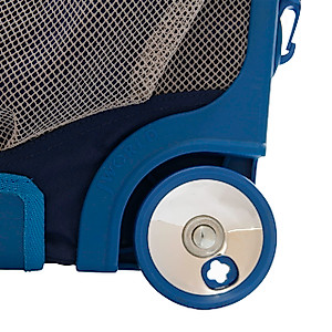 J World New York Sunlight Rolling Backpack. Roller Bag Wheeled Carry-On Luggage, One Size (Navy)