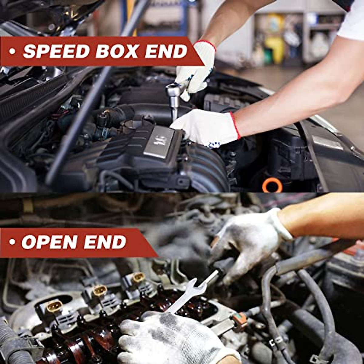 CRAFTZONE RATCHETING COMBINATION WRENCH SET, (5PC,SAE), 3/8”,7/16”,1/2”,9/16”,5/8” RATCHET WRENCH SET