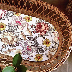 Floral Crib Sheet and Floral Bassinet Sheet