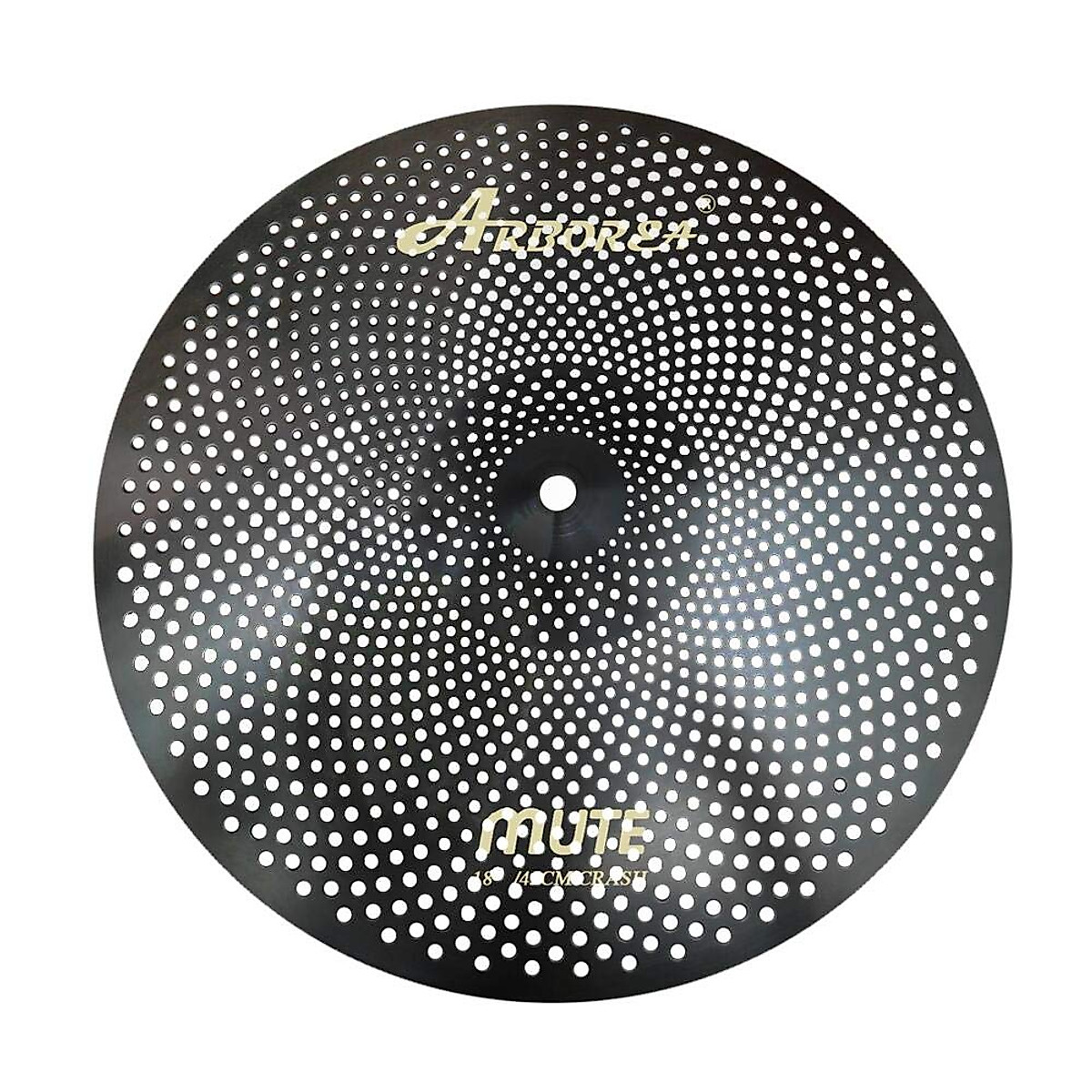 Arborea Low Volume Cymbal Pack Black 14"hi-hat+16"crash+18"crash+20"ride 5 Pieces Practice Mute Cymbal Set for Drums